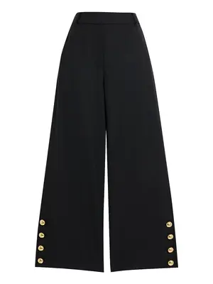 Simkhai Miki Cropped Twill Pants - Black