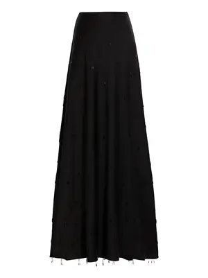 Simkhai Kade Beaded Maxi Skirt - Black