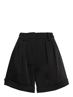 Simkhai Devan Satin-crepe High-rise Shorts - Black