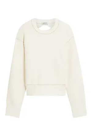 Simkhai Sabina Cutout Cotton-blend Sweater - Ivory