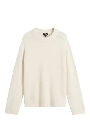 A.p.c. Tyler Brushed Alpaca Jumper Off White