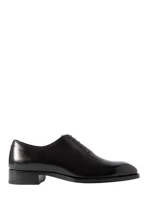 TOM FORD Elkan Leather Oxford Shoes - Brown