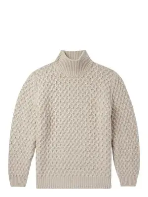 Loro Piana Cashmere Rollneck Sweater - Neutrals