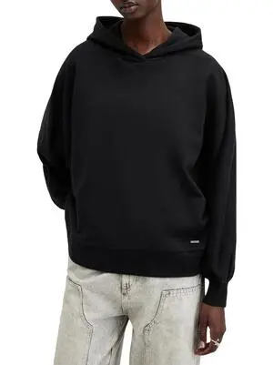 ALLSAINTS Artia Cotton Hoodie - Black