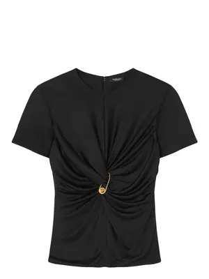 Versace Safety Pin Top - Black