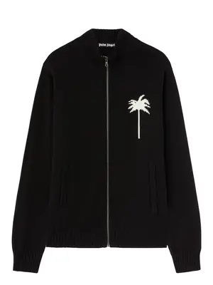 Palm Angels Knitted Cardigan - Black