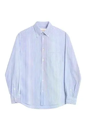 Valentino Garavani Logo-embroidered Shirt - Blue