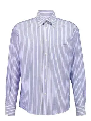 Valentino Garavani Logo-embroidered Shirt - Blue