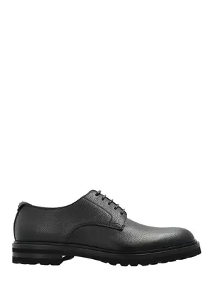 Dolce & Gabbana Grained Derby Shoes - Black
