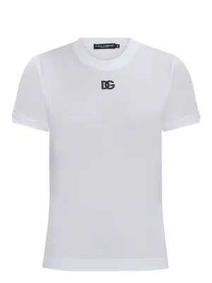 Dolce & Gabbana Embroidered Logo T-shirt - White