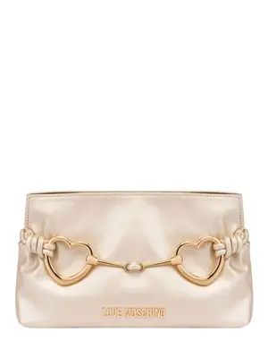 Moschino Heart-plaque Cross Body Bag - Pink