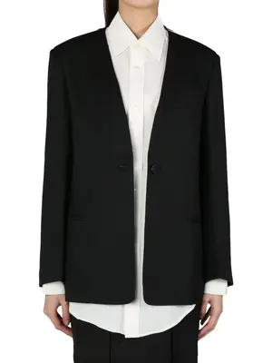 ATELIER Single-breasted Blazer - Black