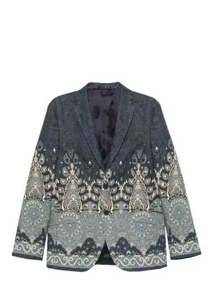 Etro Paisley-jacquard Blazer - Blue