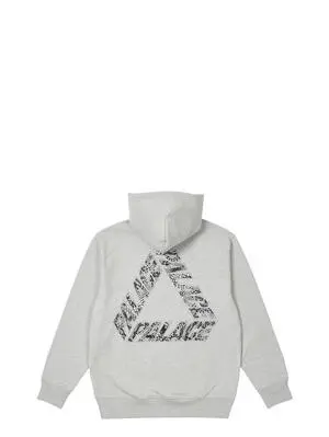 PALACE P3 Snake Applique Hood Grey Marl