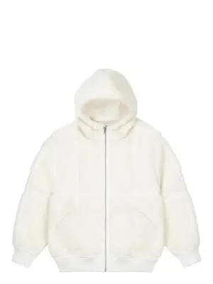 PALACE Sherpa Hooded Jacket - Off White