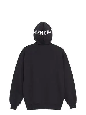Balenciaga Hooded Cocoon Sweatshirt - Black