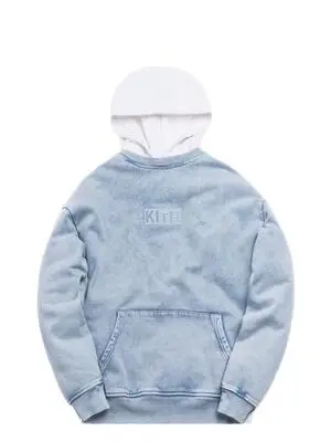Kith Two Tone Indigo Hoodie - Light Indigo