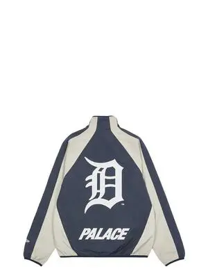 PALACE X Detroit Tigers New Era Track Top - Navy Blue/grey