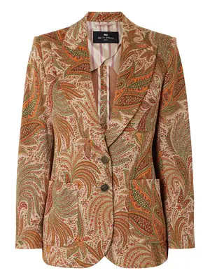 Etro Jacquard-knit Blazer - Multi