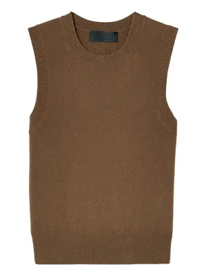 NILI LOTAN May Cashmere Tank - Brown
