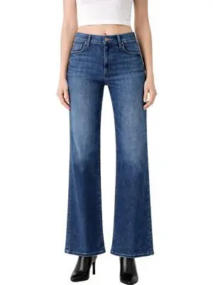Fidelity Denim Katie High-rise Flare Jeans - St. Tropez