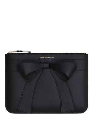 Comme Des Garçons Bow Detail Pouch - Black