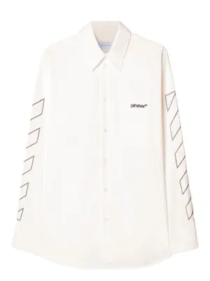 Off-White Diag Outl Overshirt - White