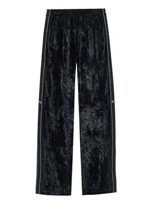 Alexander Wang Velvet Track Pants - Black