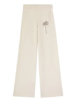 Palm Angels Palm Tree Knitted Trousers - Neutrals