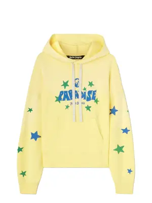 Palm Angels Paradise Palm Hoodie - Yellow