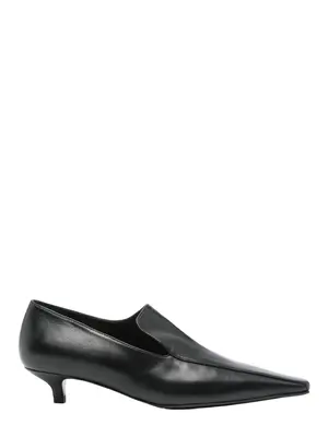 TOTEME Leather Loafers - Black