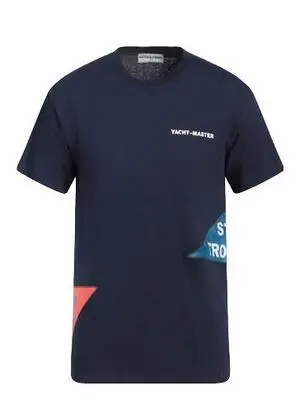 BASTILLE RIVE DROITE Man T-shirt Midnight Blue Size S Cotton