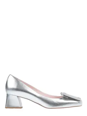 ROGER VIVIER Leather Pumps - Silver