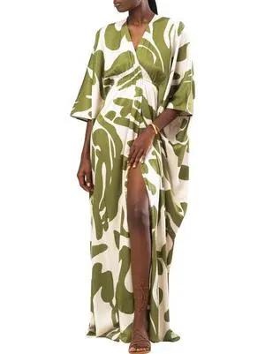 DIARRABLU Naim Maxi Dress - Alia Olive