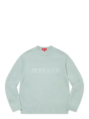 Supreme Embossed Crewneck Sweater - Blue