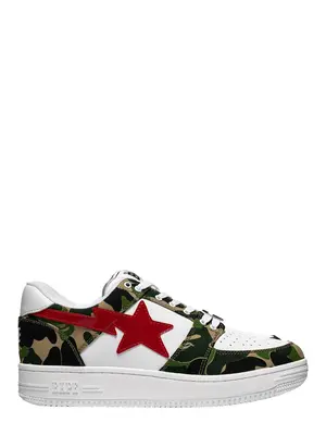A BATHING APE Sta Low Camo Sneakers - Green