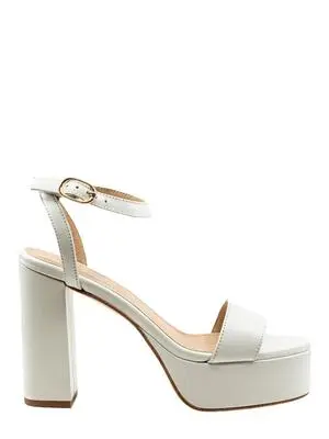 ANDREA GOMEZ Becka Platform Sandal - White