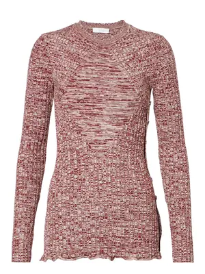 Rabanne Knitted Sweater - Burgundy