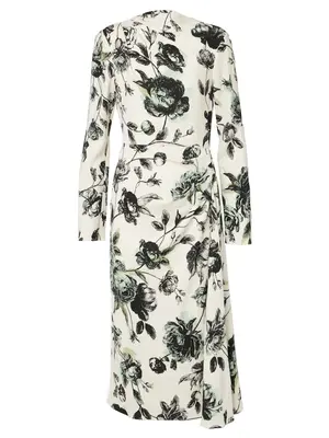 Erdem Draped Midi Dress - White