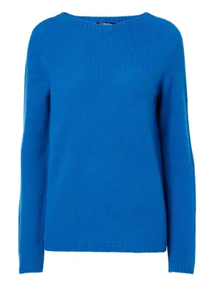 Max Mara S Max Mara Georg Wool And Cashmere Sweater Blue