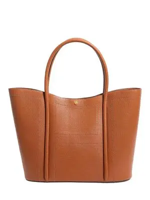 Harrods Leather Tote Bag Brown