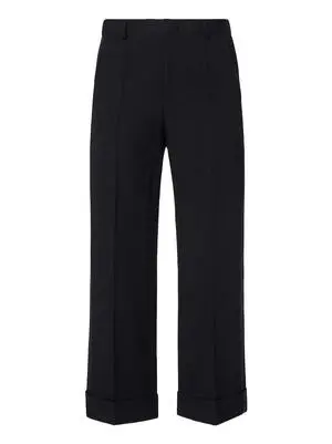 Valentino Garavani Virgin Wool Tuxedo Pants - Black
