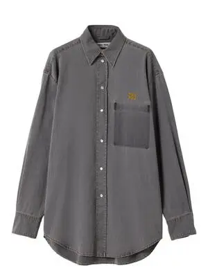 Miu Miu Chambray Shirt - Grey