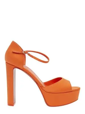 CHRISTIAN LOUBOUTIN 130mm Sandaloo Platform Sandals - Magma