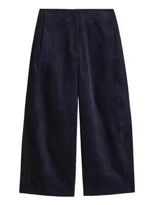 Cos Corduroy Barrel-leg Pants - Navy