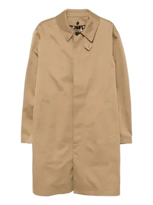 Saint Laurent Cotton Gabardine Coat - Beige