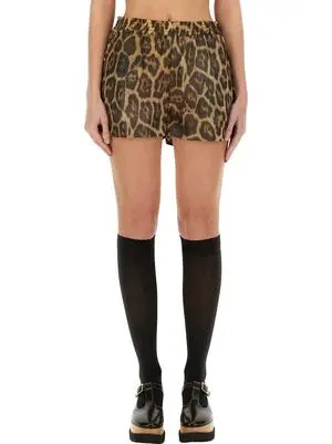 Stella McCartney Animal Print Shorts - Multicolour