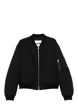 JIL SANDER Padded Bomber Jacket - Black