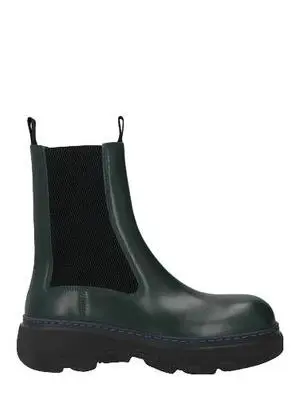 Burberry Leather Chelsea Boots - Green
