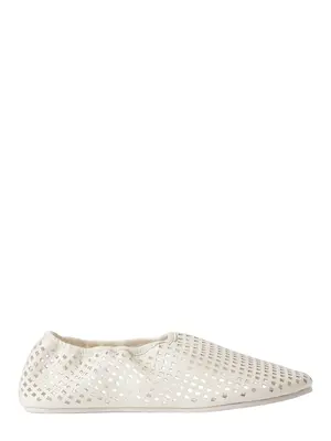 ST. AGNI ST. AGNI Perforated Leather Ballet Flats
